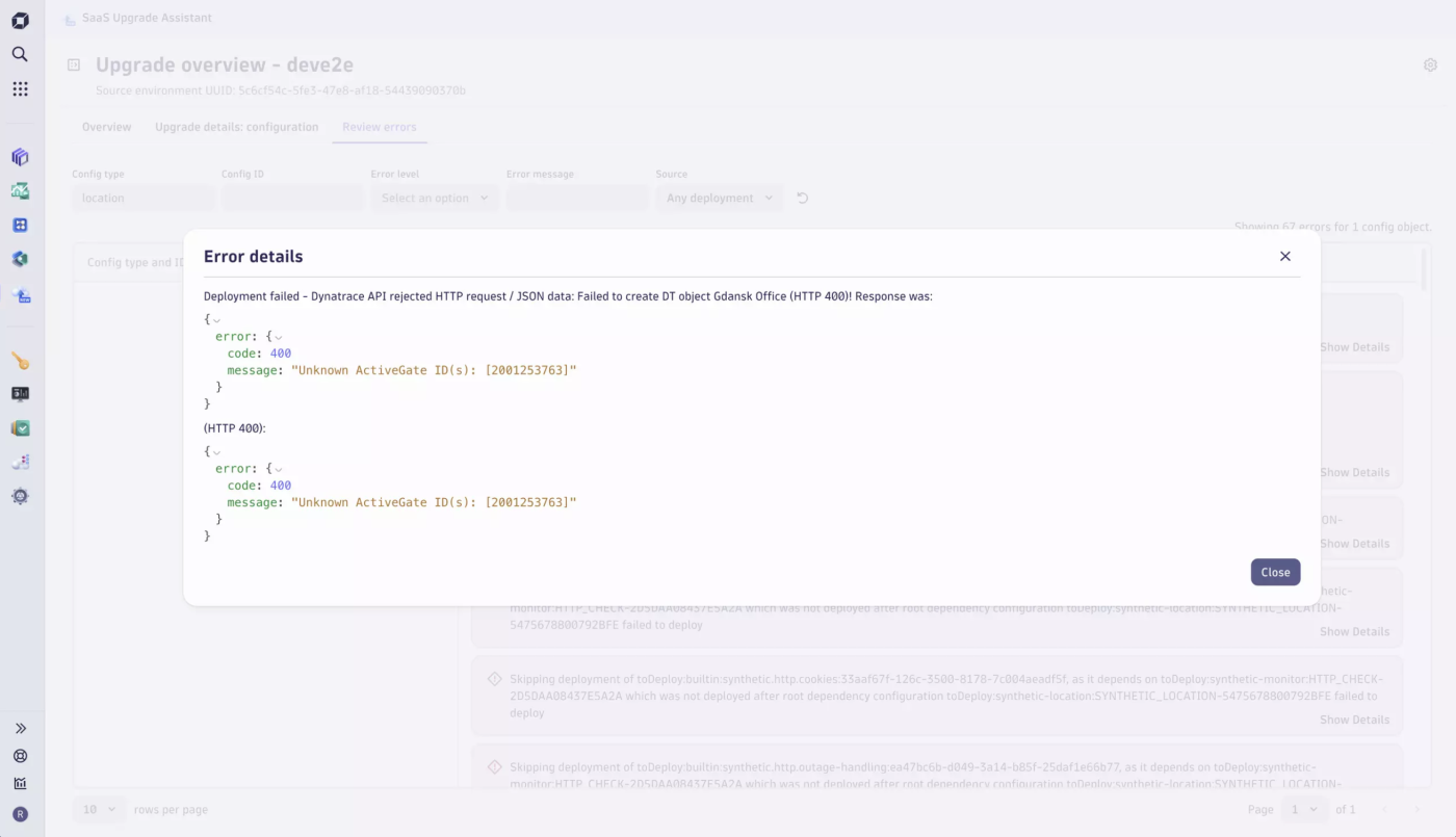 SaaS Upgrade Assistant